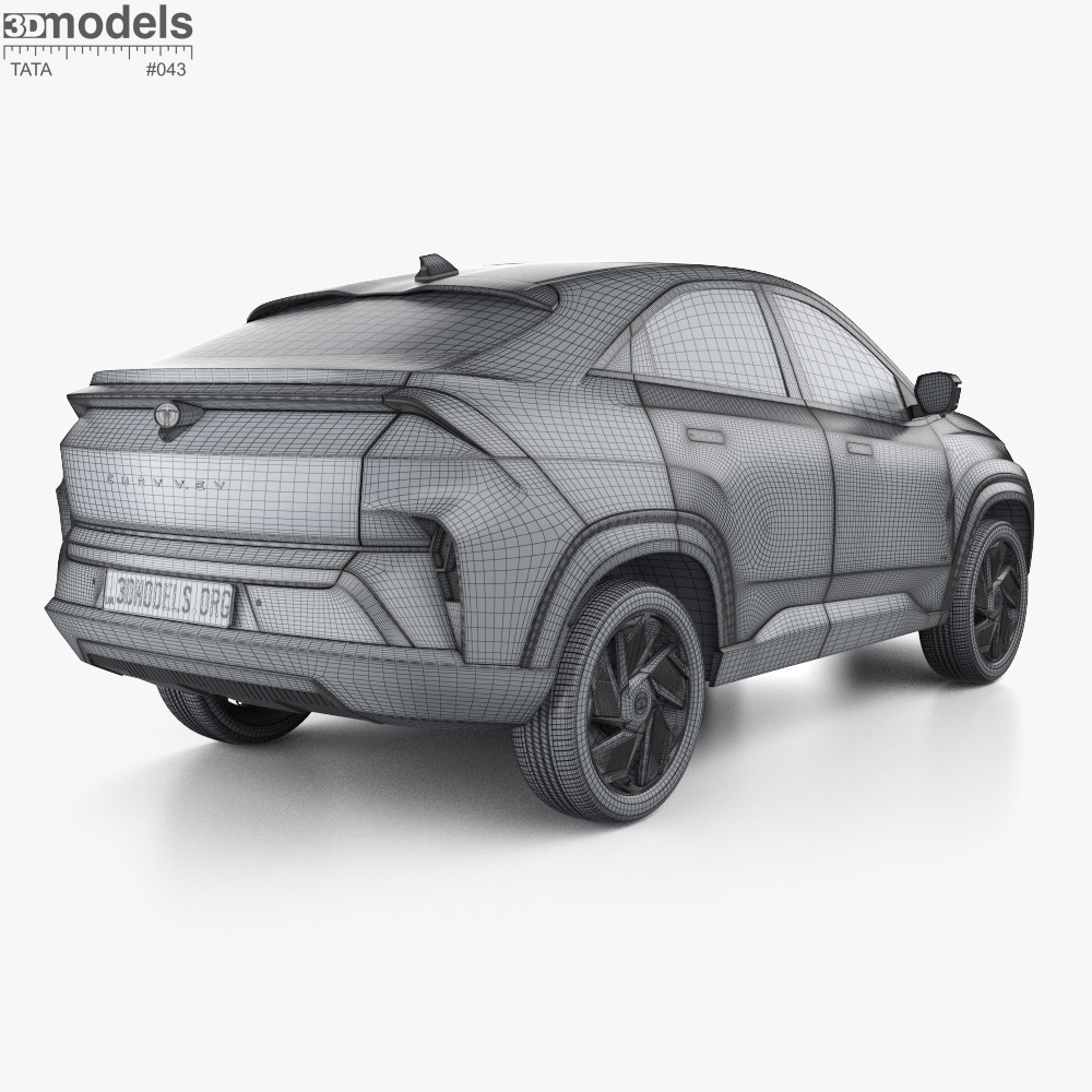Tata Curvv ev 2025 3D model - Download Crossover SUV on 3DModels.org