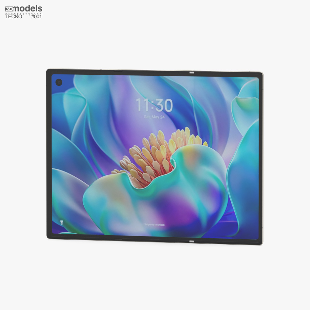 Tecno Phantom Ultimate G Fold Tri-foldable Concept 3D model - Download ...