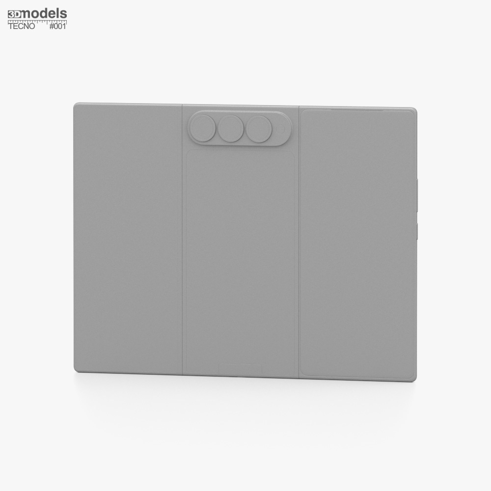 Tecno Phantom Ultimate G Fold Tri-foldable Concept 3D model - Download ...