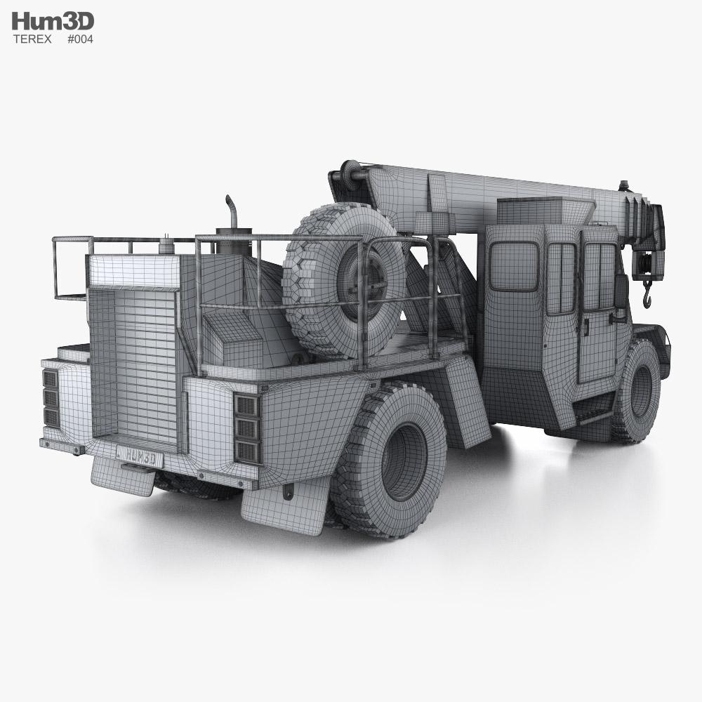 Terex MAC-25SL Franna Crane Truck 2013 3D model - Download Tractor on ...