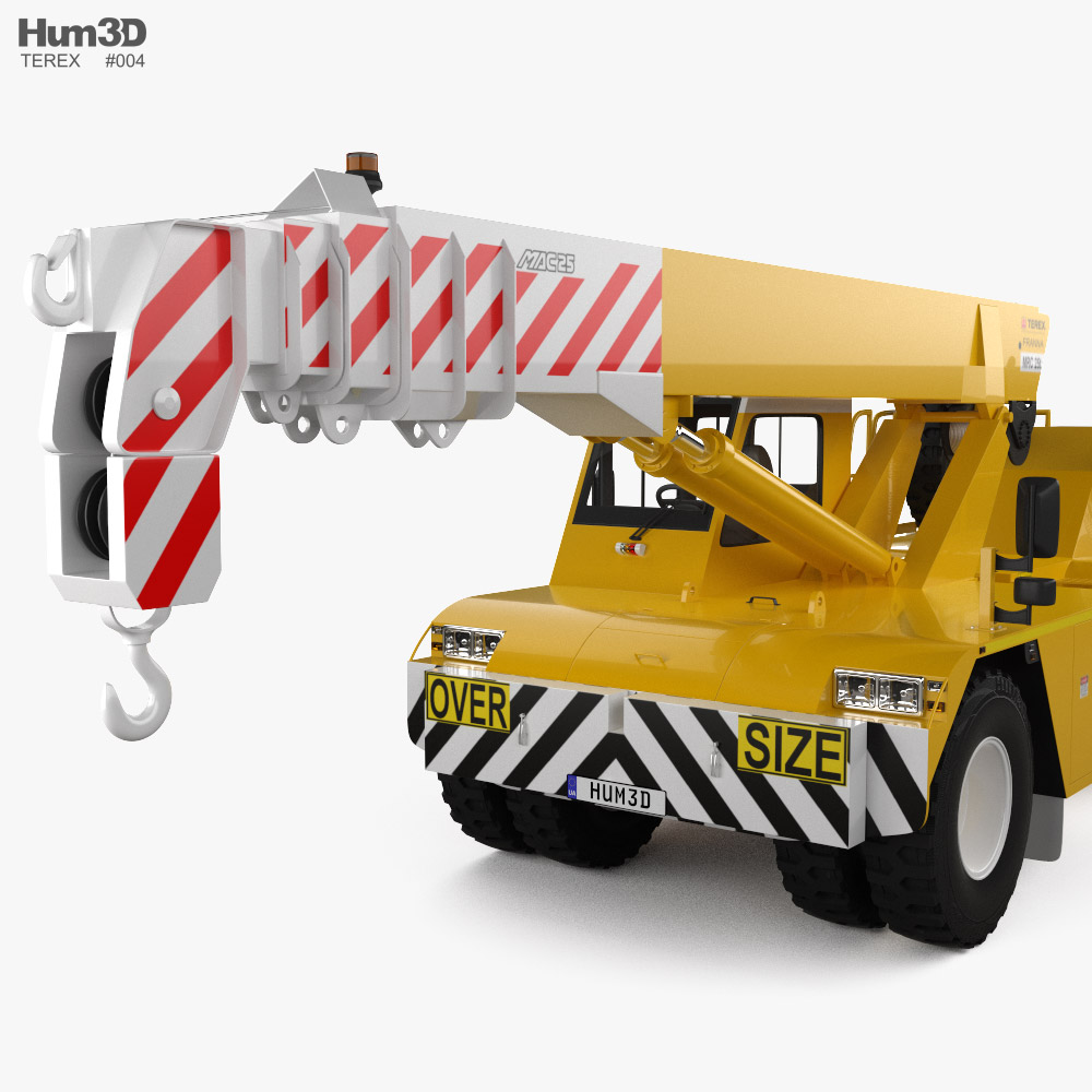Terex MAC-25SL Franna Crane Truck 2013 3D model - Download Tractor on ...