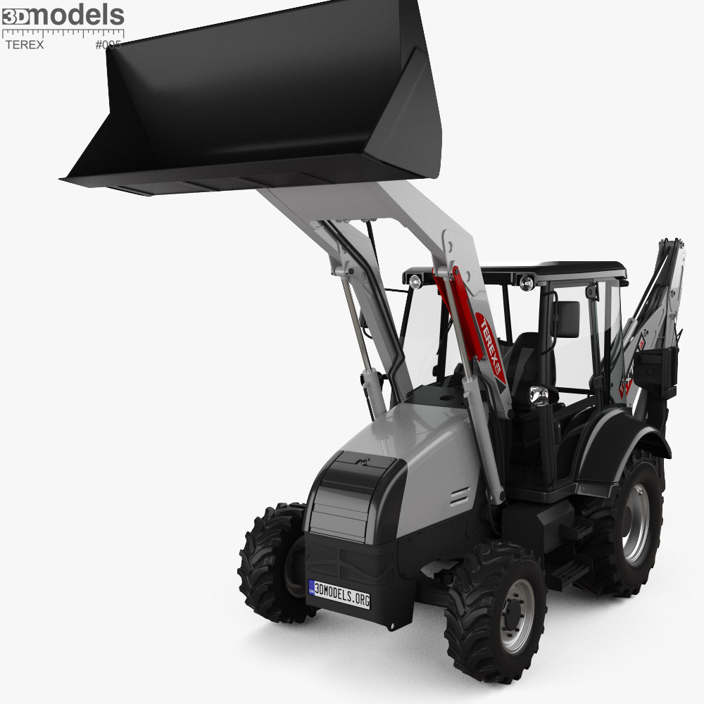 Terex 760 Backhoe Tractor 2004 3D model - Download Tractor on 3DModels.org