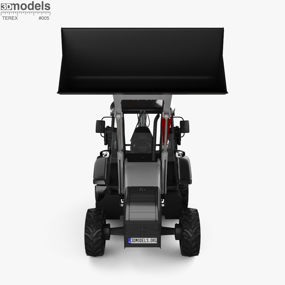 Terex 760 Backhoe Tractor 2004 3D model - Download Tractor on 3DModels.org