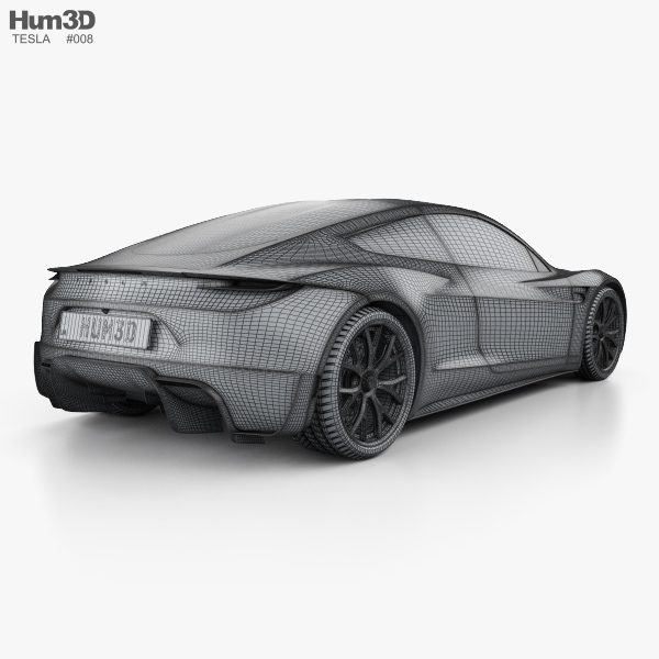 Tesla Roadster 2020 3D model - Download Sports car on 3DModels.org
