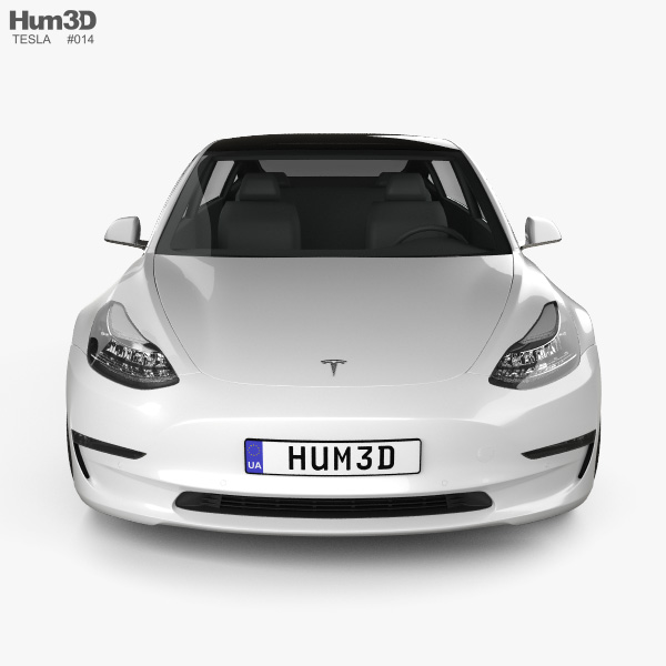 特斯拉 Model 3 2021 3D模型 - 下载 Sedan 开启 3DModels.org