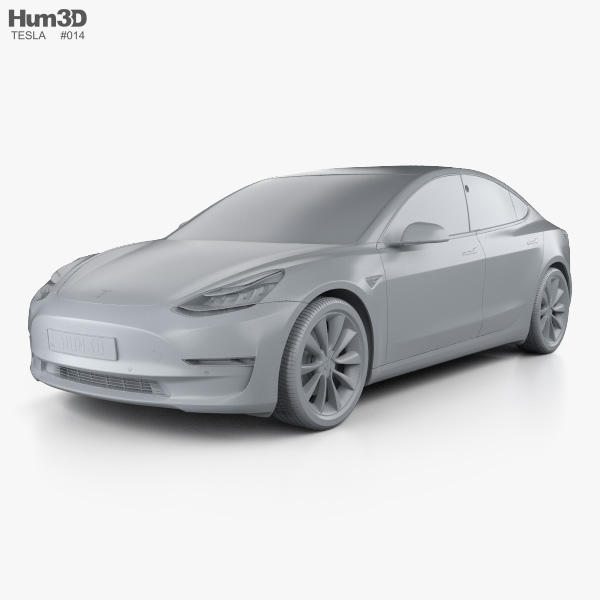 Tesla Model 3 2021 3D model - Download Sedan on 3DModels.org