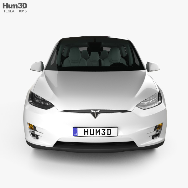 Tesla model X with HQ interior 2020 3D model - Download Crossover SUV ...