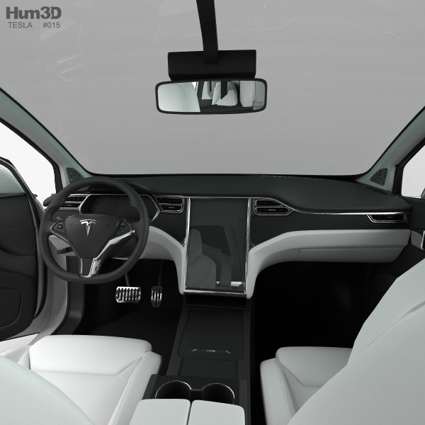 Tesla model X 인테리어 가 있는 2020 3D 모델 - 다운로드 Crossover SUV on 3DModels.org