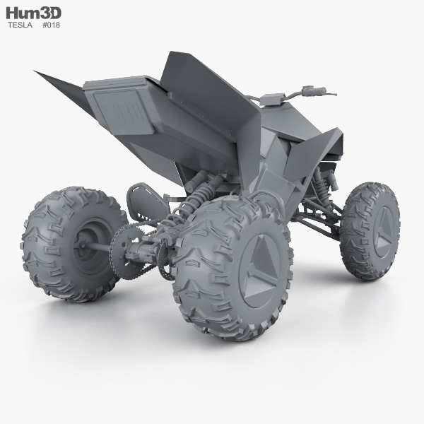 Tesla Cyberquad ATV 2019 3D model - Download ATV on 3DModels.org