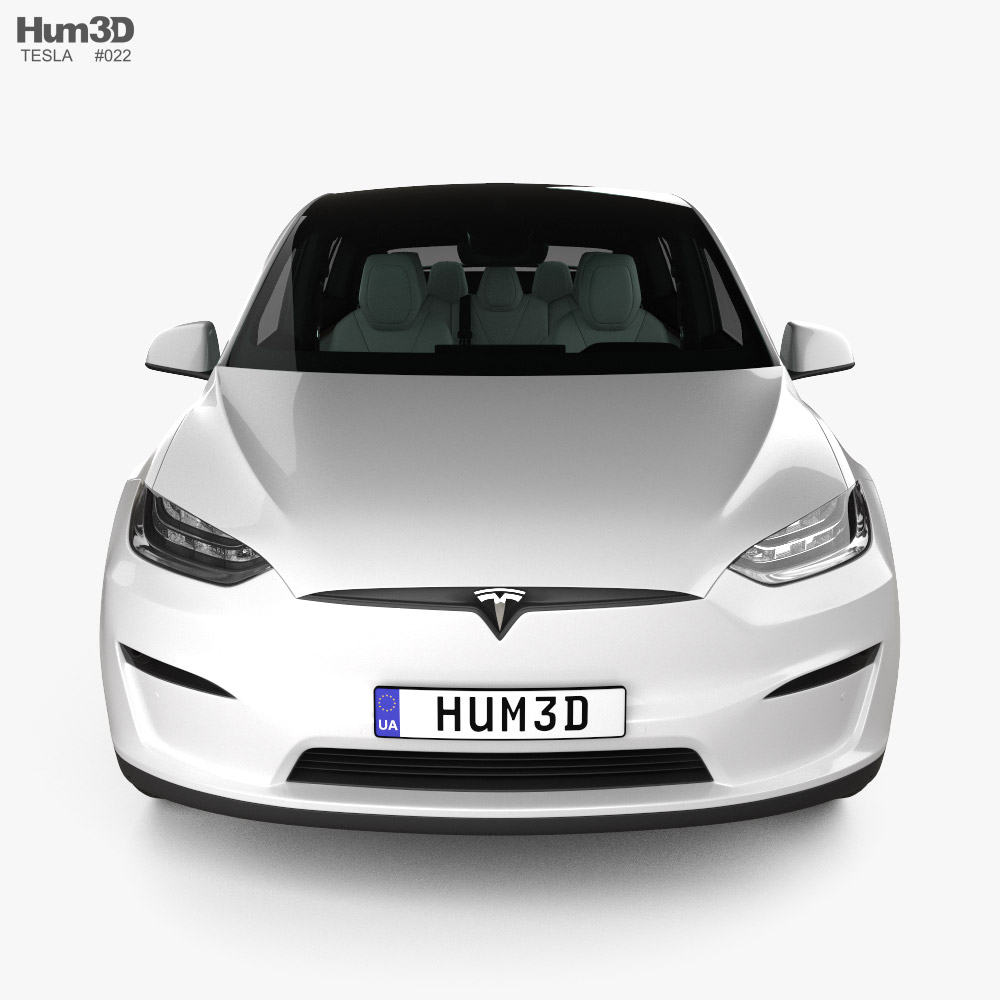 Tesla Model X with HQ interior 2024 3D model - Download Crossover SUV ...