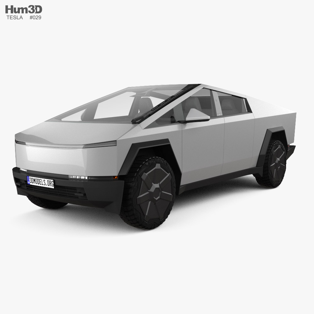 Tesla Cybertruck 2025 3D model - Download Pickup on 3DModels.org