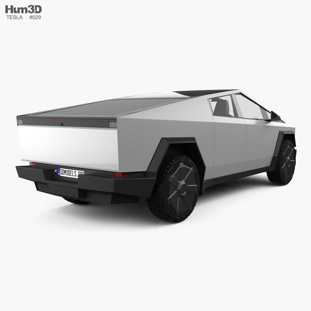 Tesla Cybertruck 2025 3D model - Download Pickup on 3DModels.org