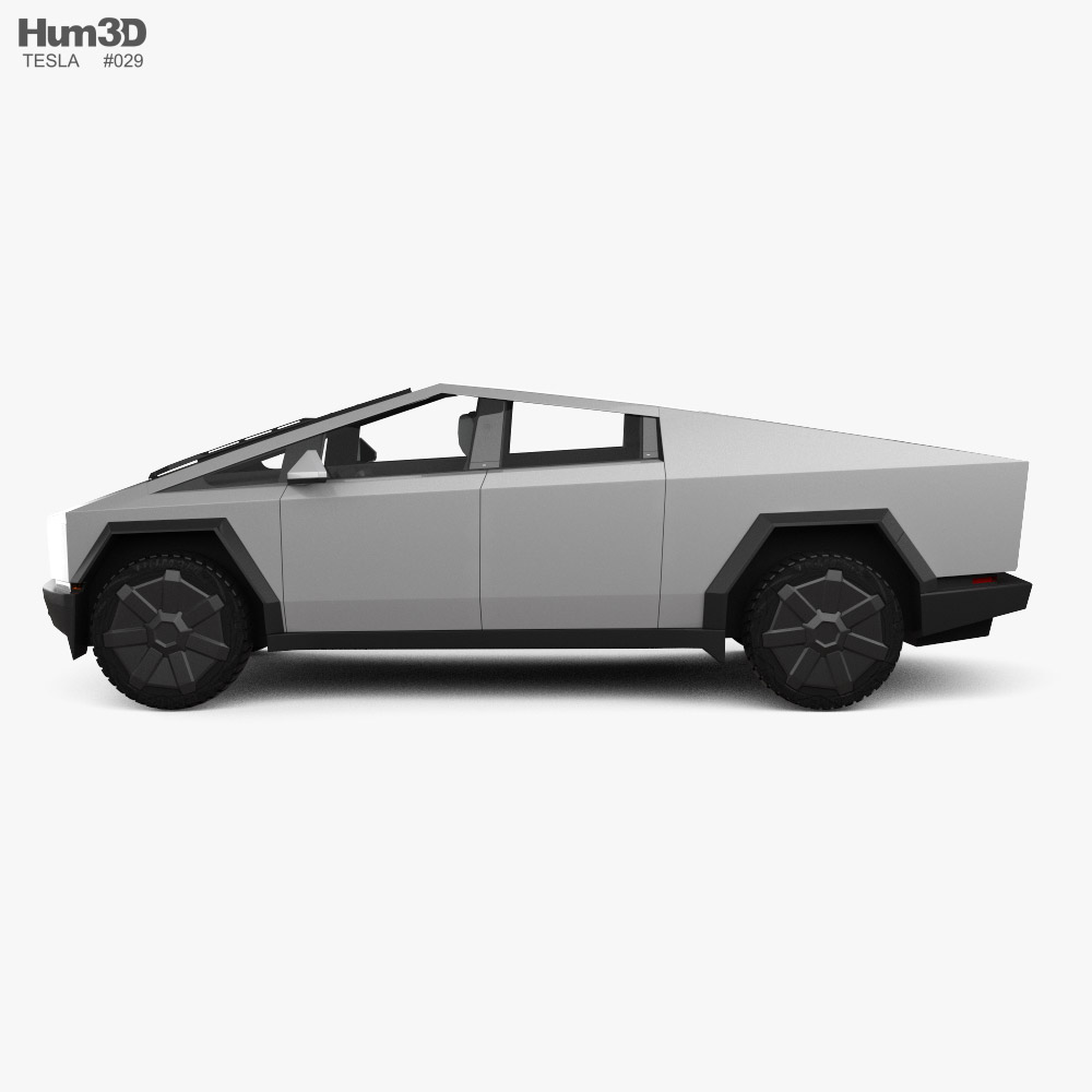 Tesla Cybertruck 2025 3D model - Download Pickup on 3DModels.org