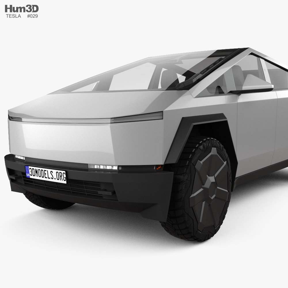 Tesla Cybertruck 2025 3D model - Download Pickup on 3DModels.org