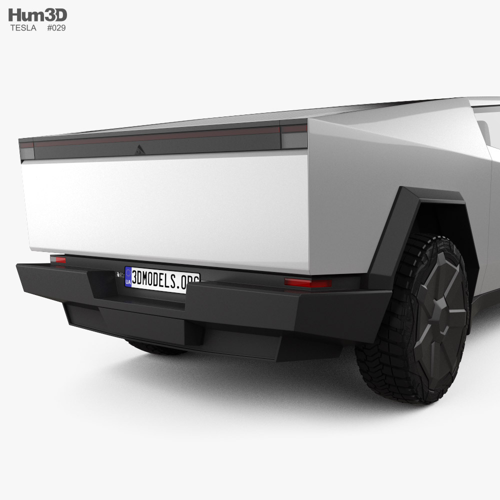 Tesla Cybertruck 2025 3D model - Download Pickup on 3DModels.org