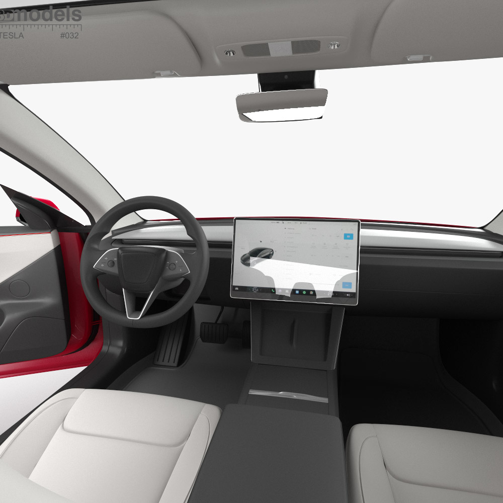Tesla Model 3 Performance with HQ interior 2025 3D model - Download ...