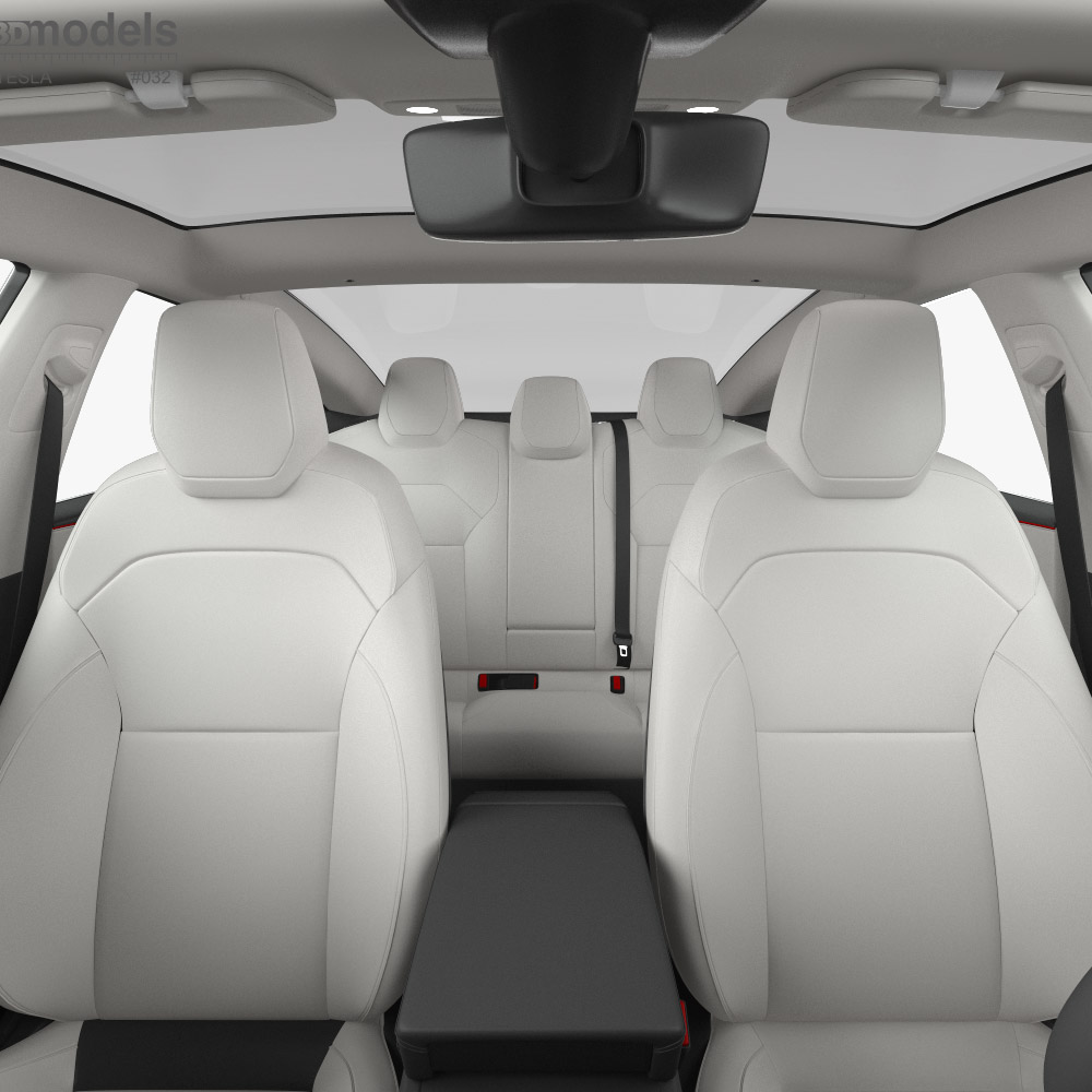 Tesla Model 3 Performance with HQ interior 2025 3D model - Download ...