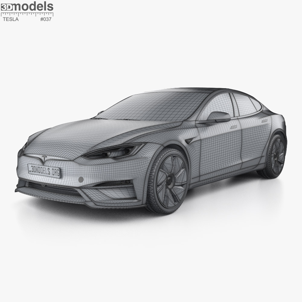 Tesla Model S Plaid 2025 3D model - Download Sedan on 3DModels.org