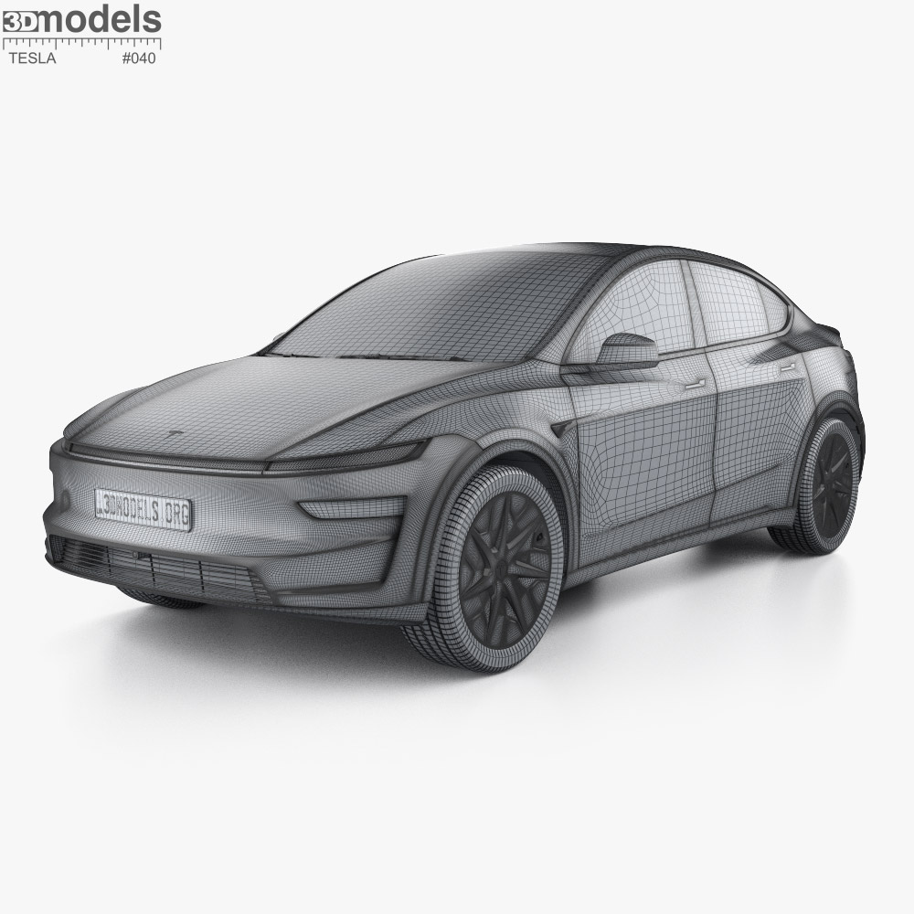 Tesla Model Y L 2025 3D model - Download Crossover SUV on 3DModels.org
