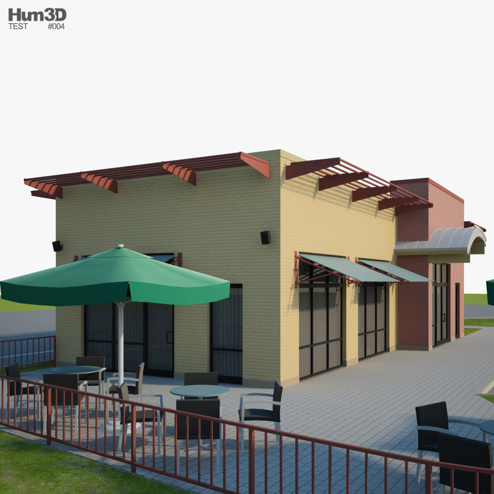 Test trial Restaurant 3D model - 3DModels.org
