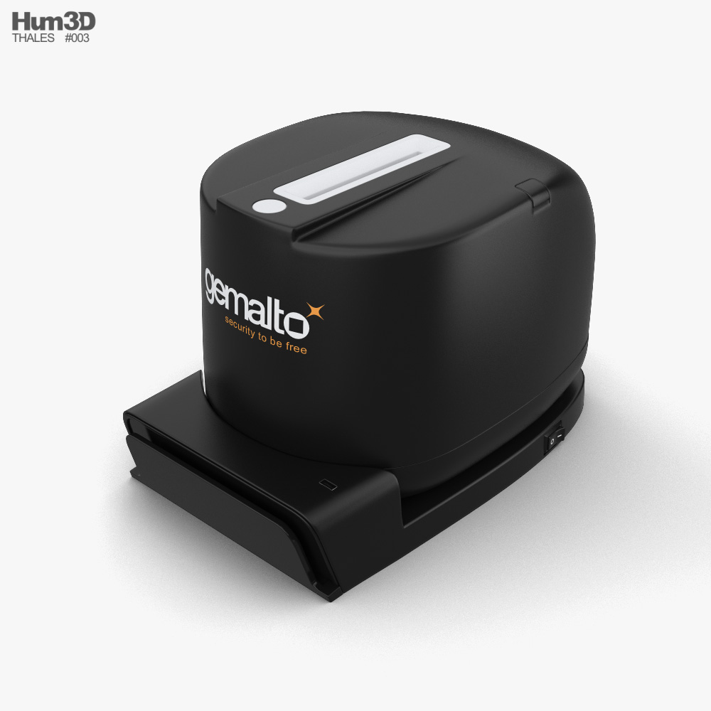 Thales Gemalto CR5400 ID Card Reader 3D model - Download Electronic ...