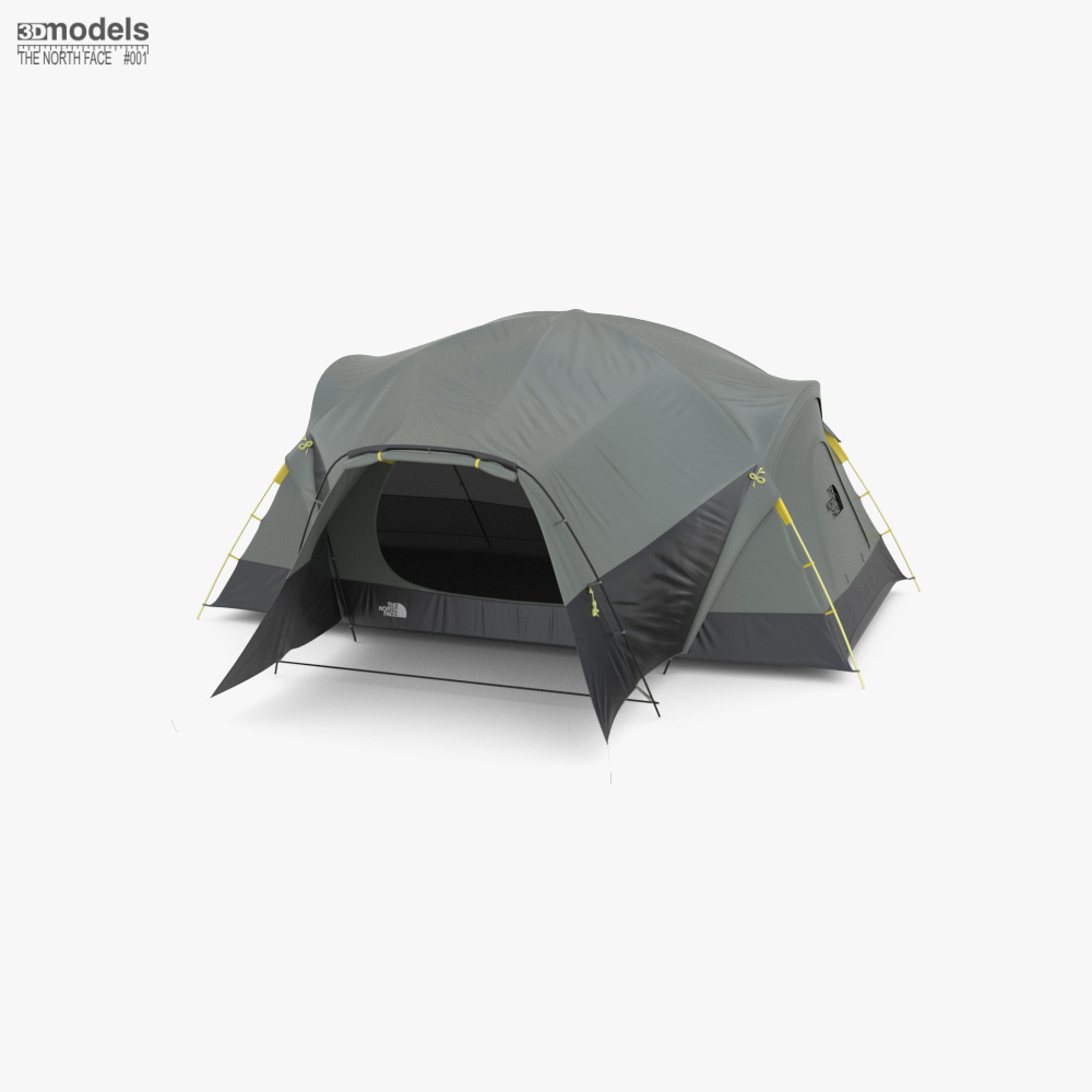 The North Face Wawona 8 Camping Tent 3D model - Download Sports ...