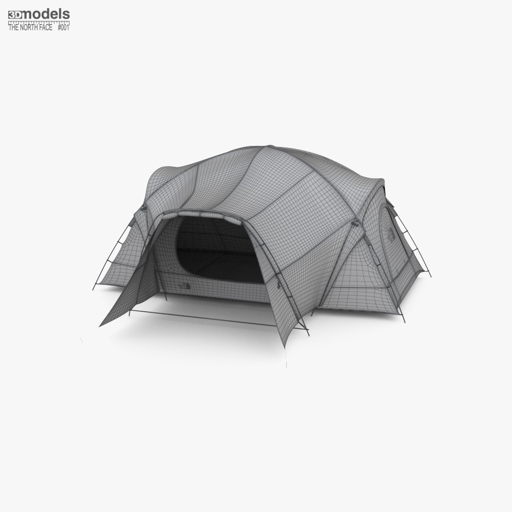 The North Face Wawona 8 Camping Tent 3D model - Download Sports ...