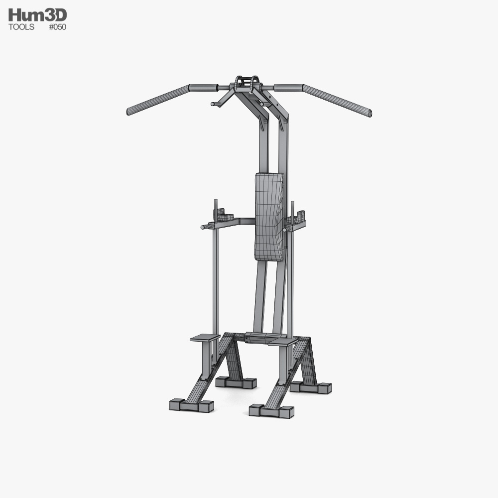 Vertical Power Rack Pull-Ups 3D model - Download Sports Equipment on ...