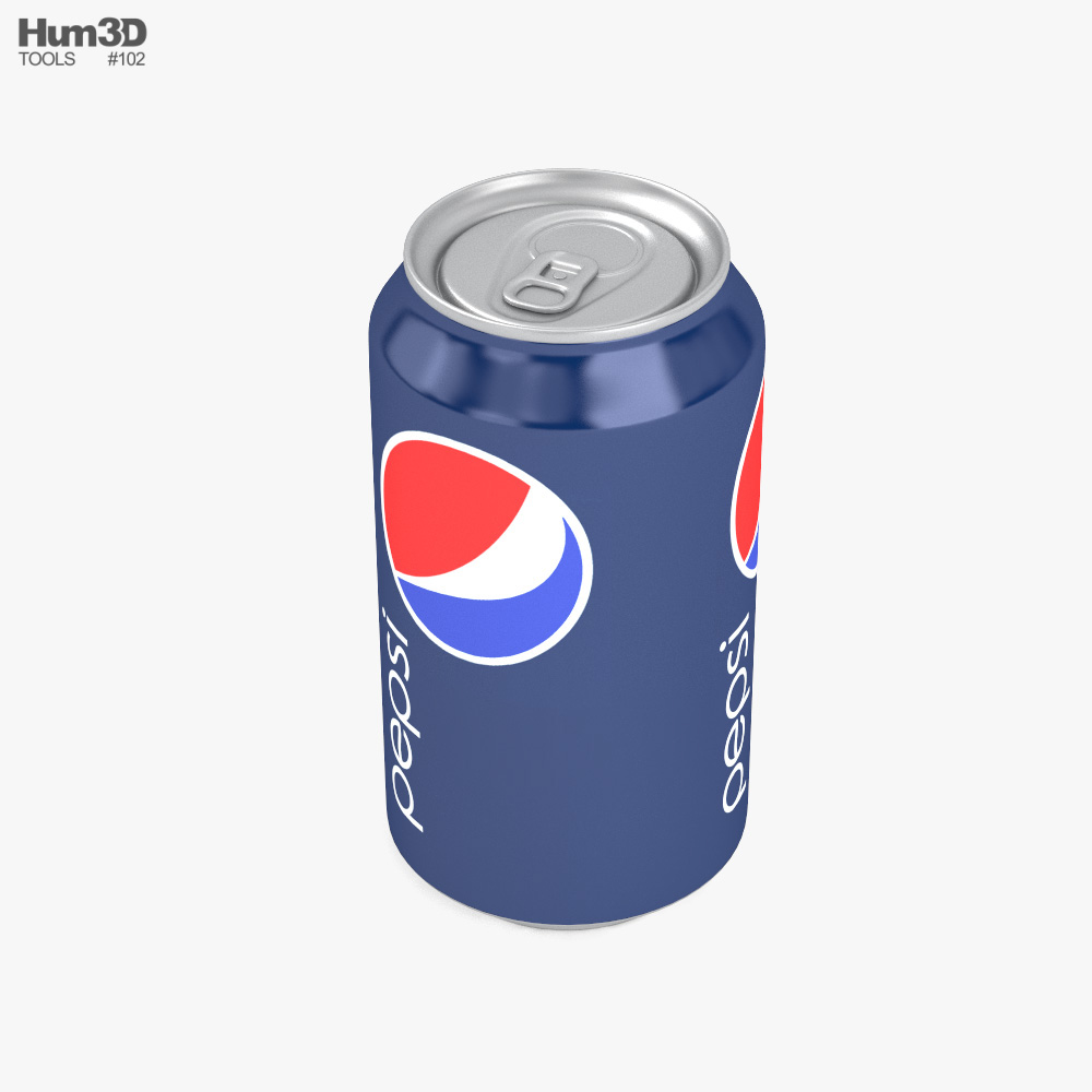 Pepsi Lata 12 FL Modelo 3D - Descargar Botellas, Latas on 3DModels.org