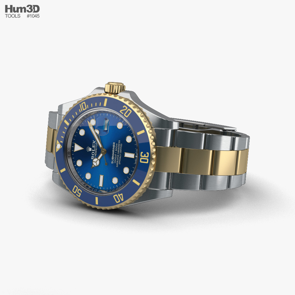 Rolex Submariner 3D model - Download Watches on 3DModels.org