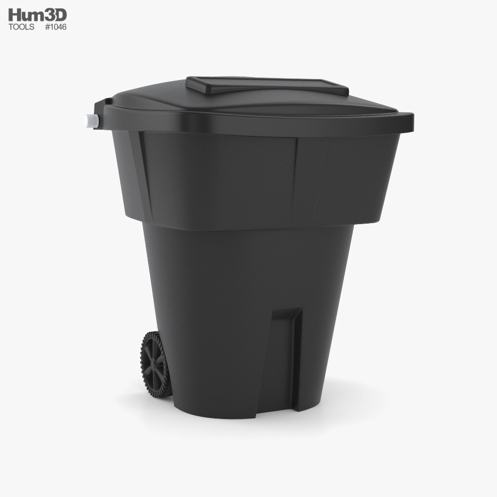 Roto Industries Waste Container 3D model - Download Street elements on ...