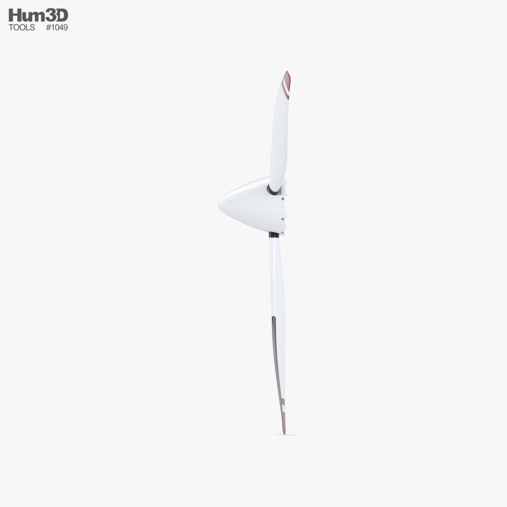 3-Blade Propeller 3D model - Download Light Aircraft on 3DModels.org