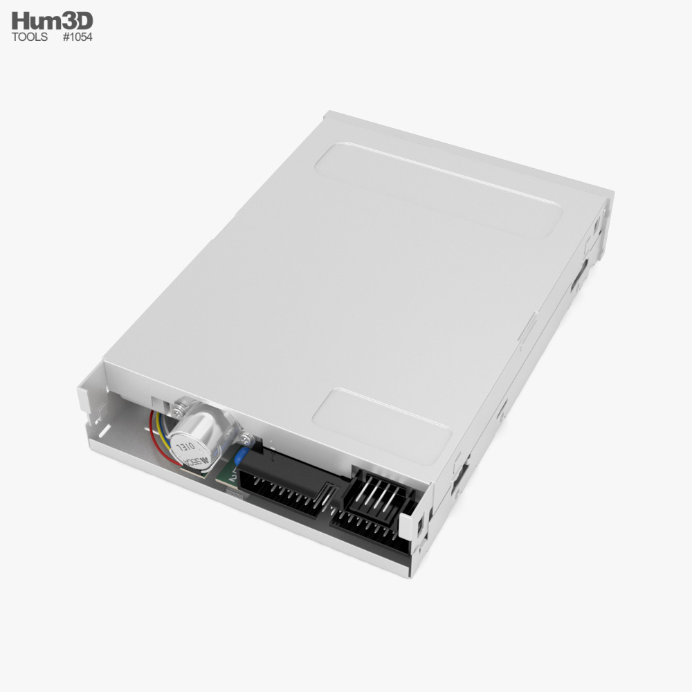 Floppy Disk Drive 3D model - Download Computer Accessories on 3DModels.org