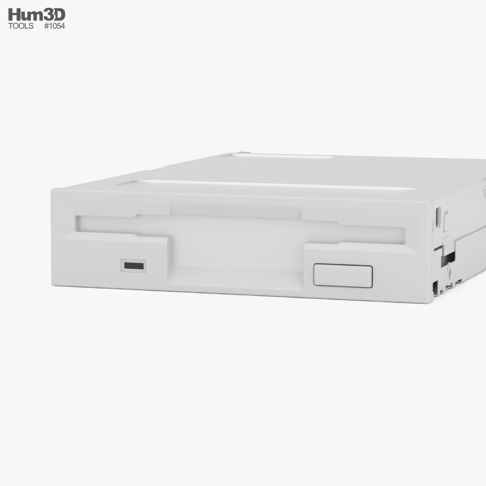 Floppy Disk Drive 3D model - Download Computer Accessories on 3DModels.org