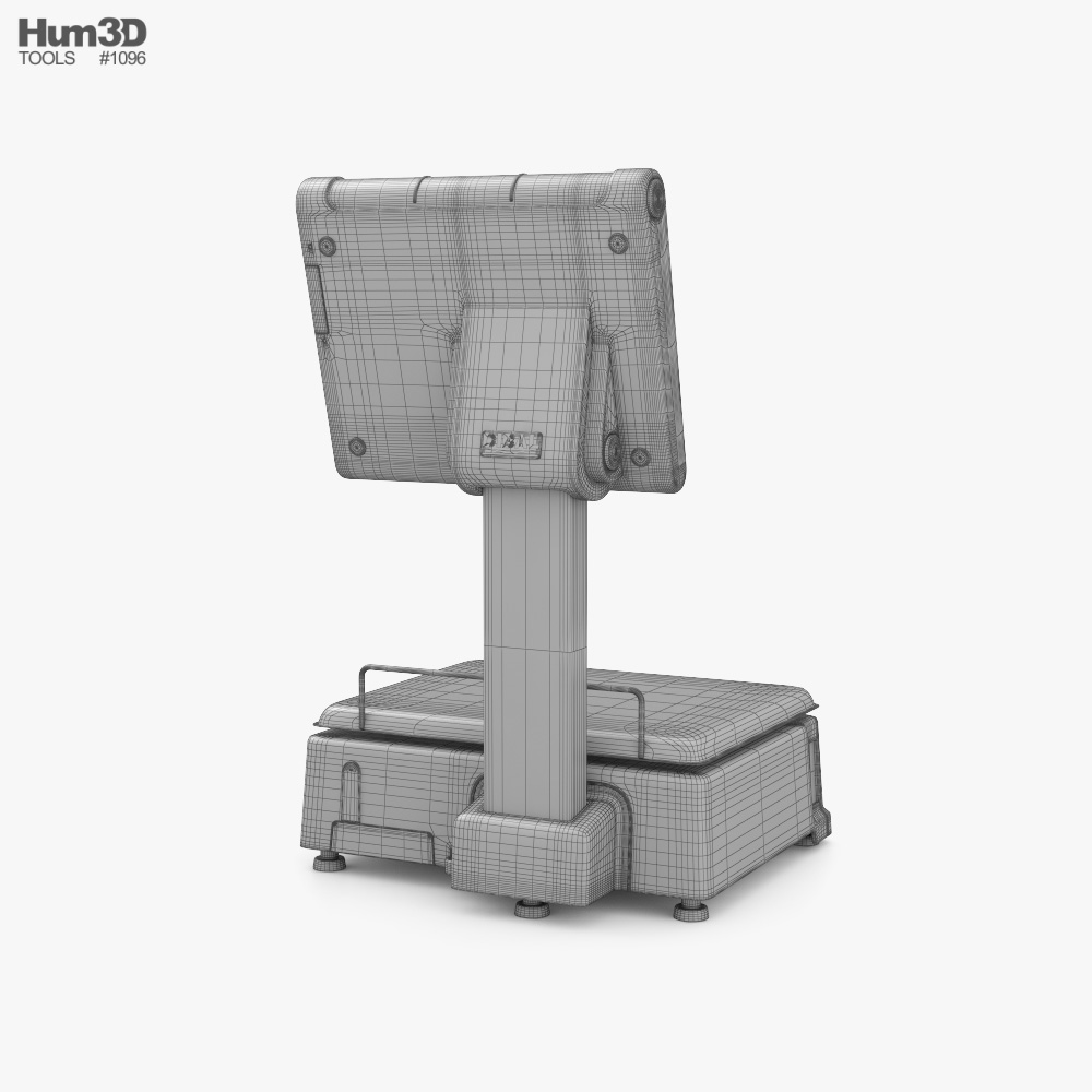 Self Service Retail Scales 3D model - Download Appliances on 3DModels.org