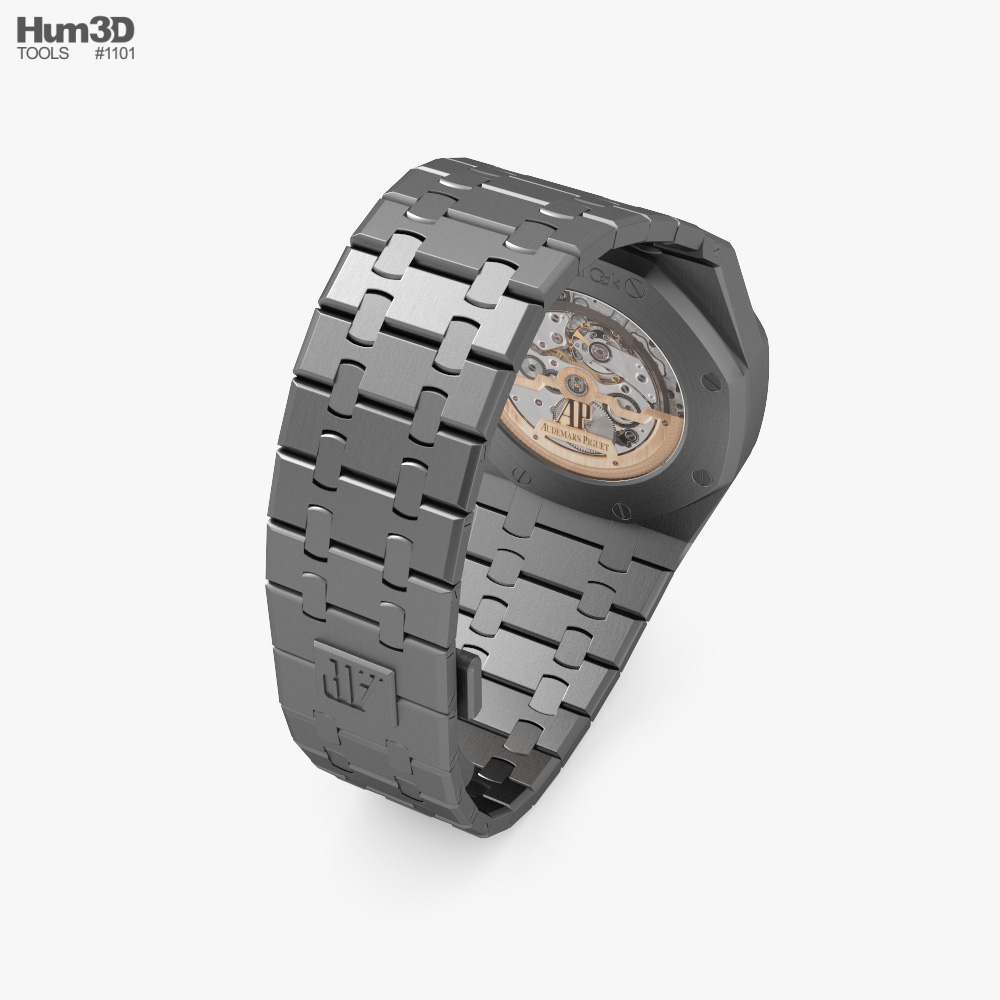 Audemars Piguet 41mm Royal Oak Watch 3D model - Download Watches on ...