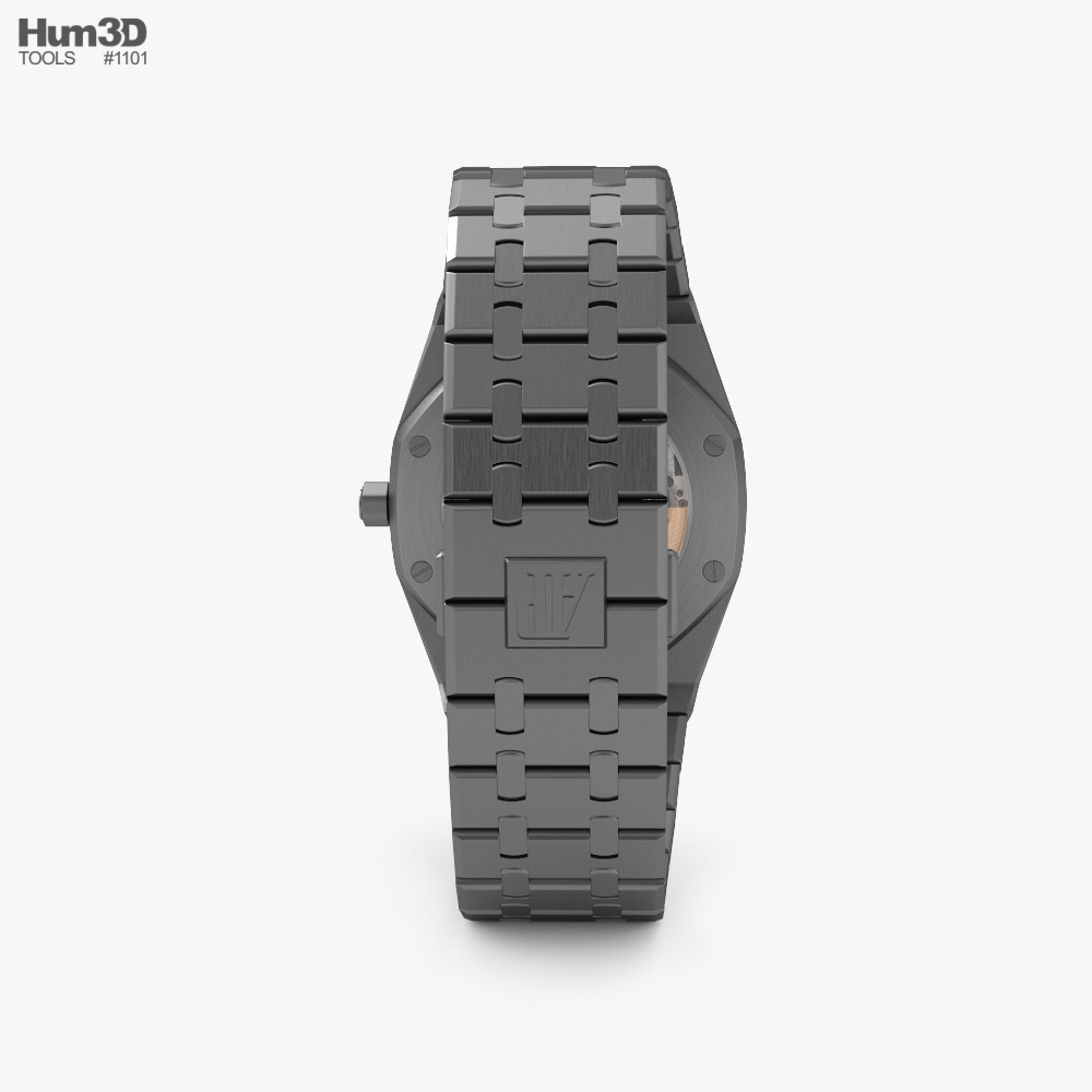 Audemars Piguet 41mm Royal Oak Watch 3D model - Download Watches on ...