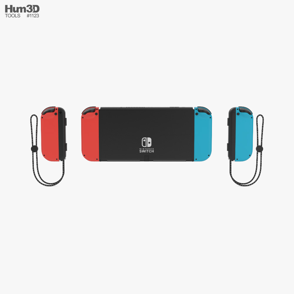 Nintendo Switch OLED 3D model - Download Game Console on 3DModels.org