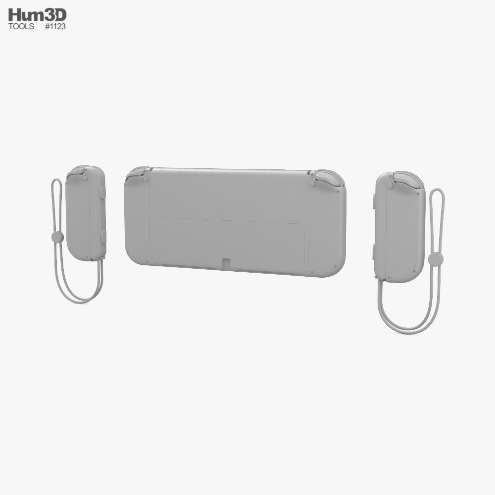 닌텐도 스위치 OLED 3D 모델 - 다운로드 비디오 게임 콘솔 on 3DModels.org