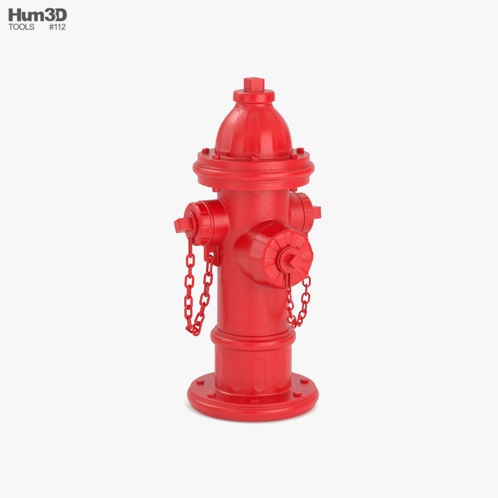 Fire Hydrant 3D model - Download Street elements on 3DModels.org