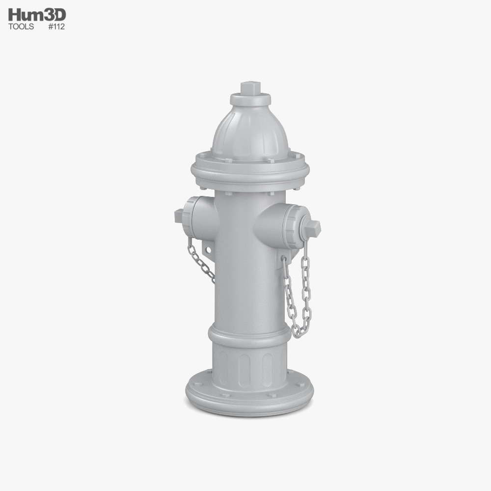Fire Hydrant 3D model - Download Street elements on 3DModels.org