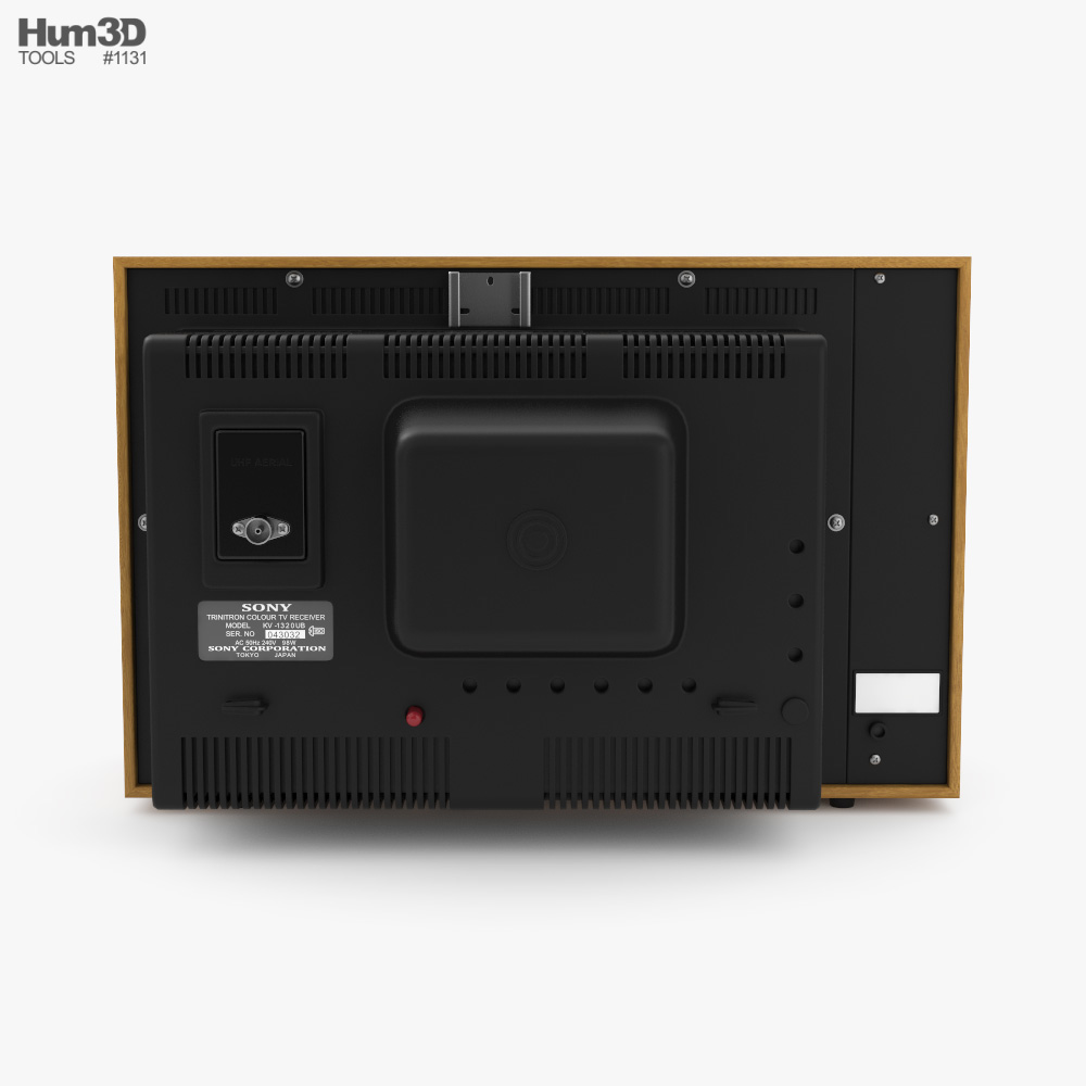 Sony Trinitron 1970 Television 3D model - Download Television on ...