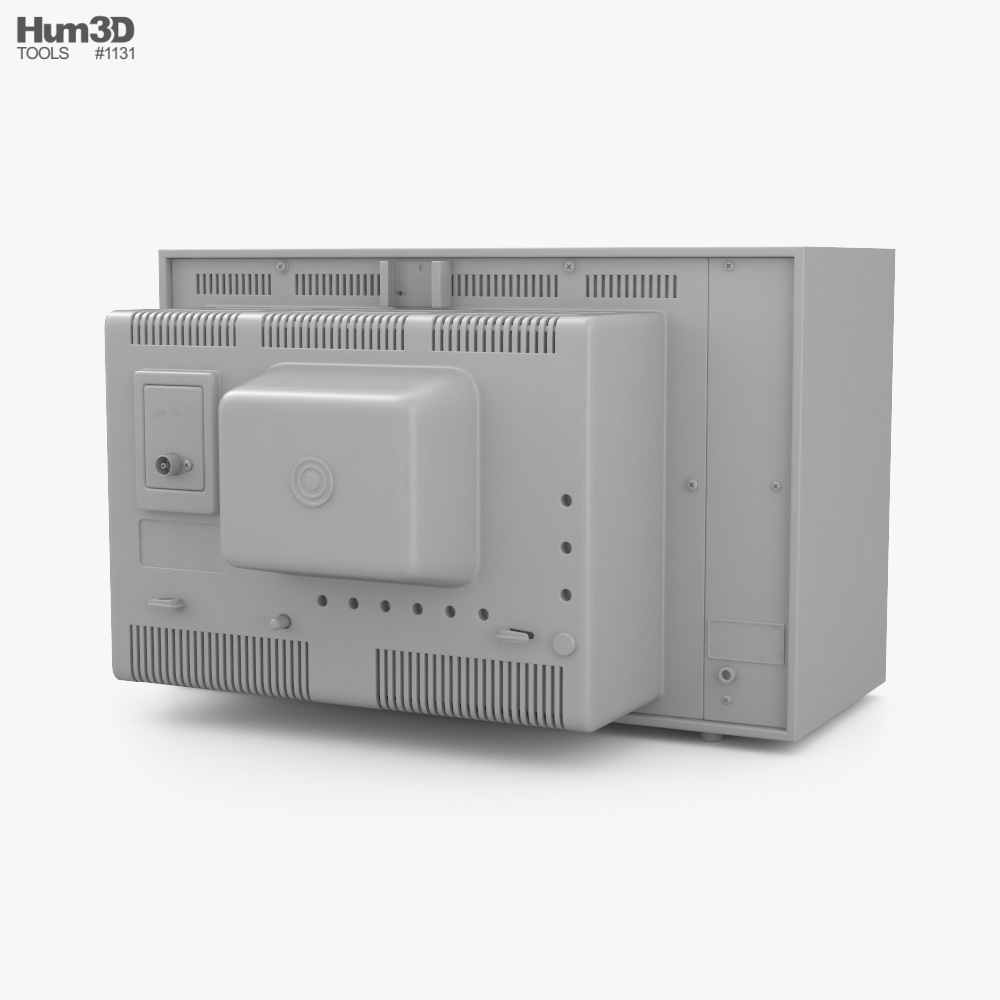 Sony Trinitron 1970 Television 3D model - Download Television on ...