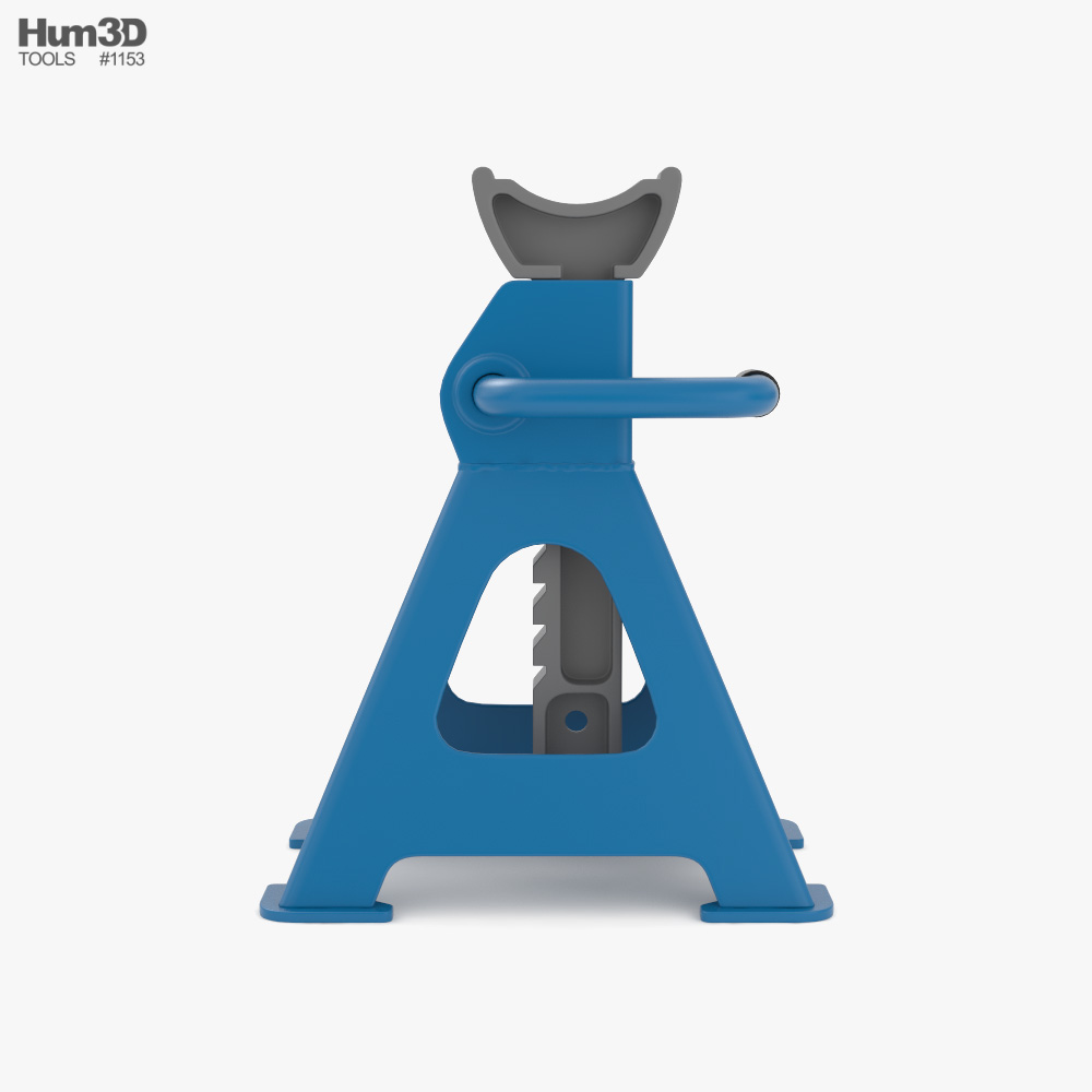 Axle Stand 3D model - Download Vehicle equipment on 3DModels.org
