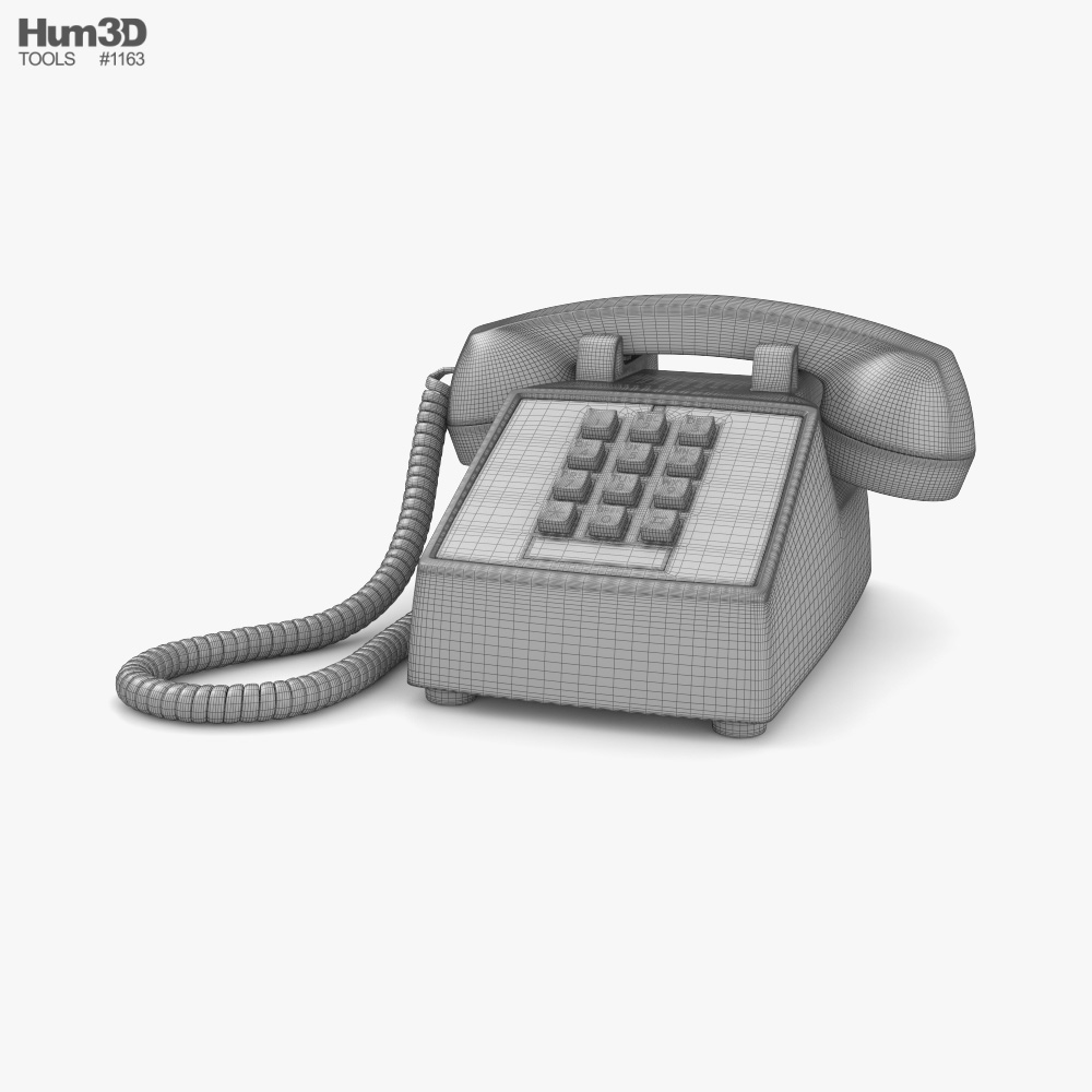 Teléfono Western Electric Gris Modelo 2500 Modelo 3D - Descargar ...