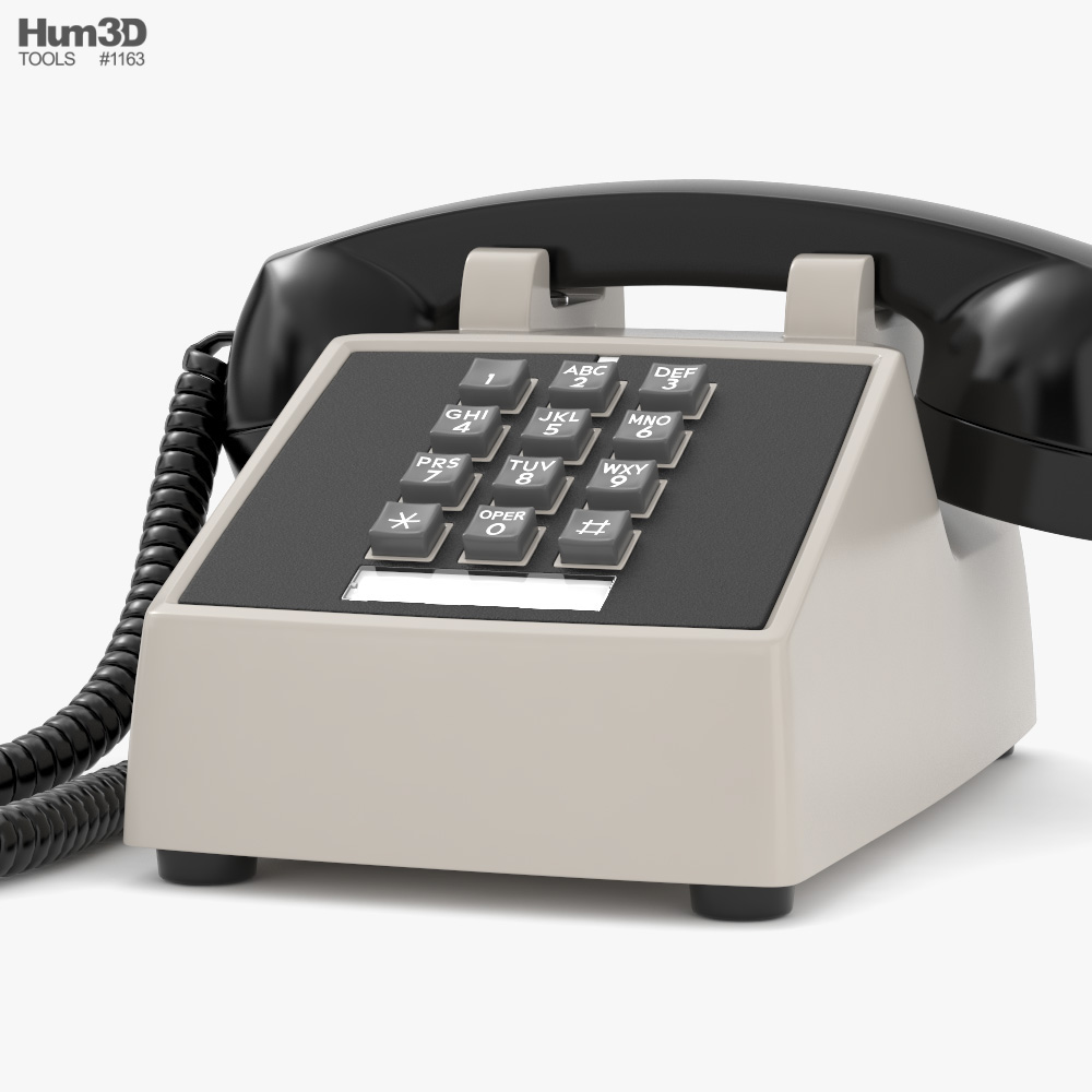 Teléfono Western Electric Gris Modelo 2500 Modelo 3D - Descargar ...