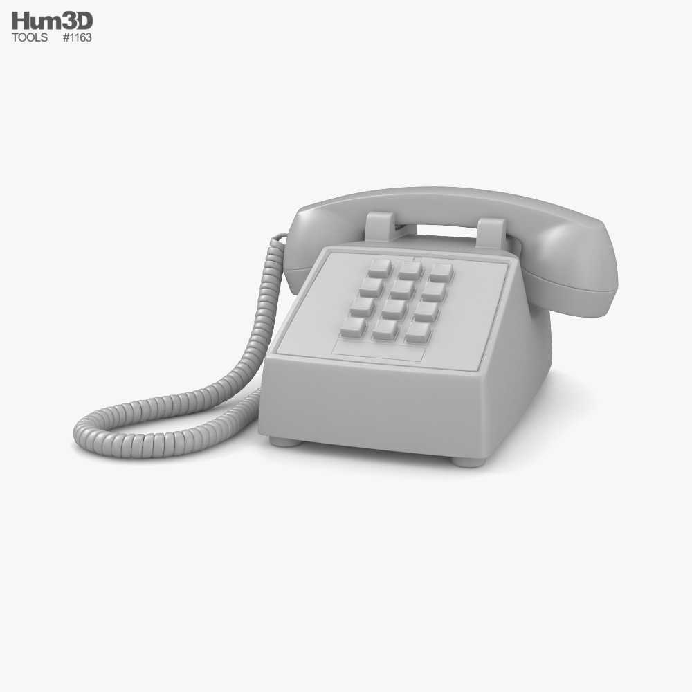 Teléfono Western Electric Gris Modelo 2500 Modelo 3D - Descargar ...
