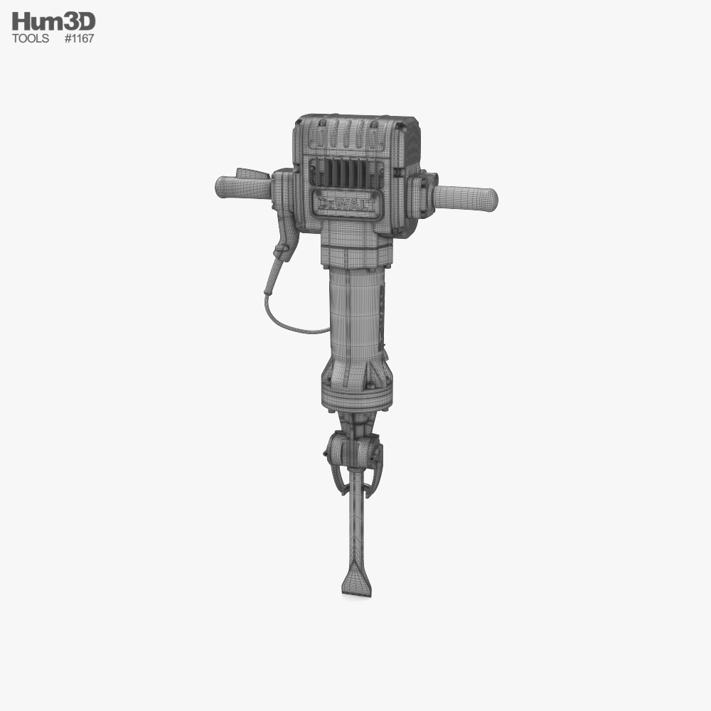 Jack Hammer 3D model - Download Tools on 3DModels.org
