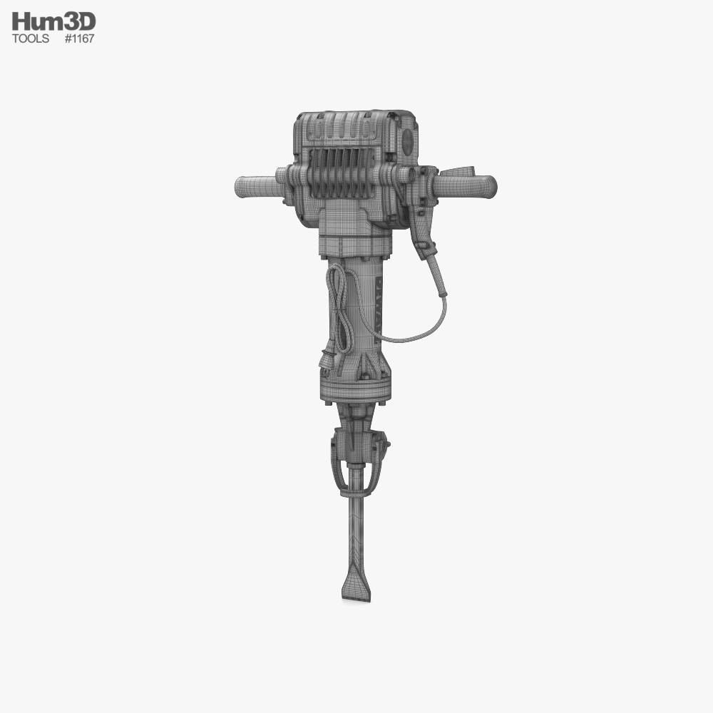 Jack Hammer 3D model - Download Tools on 3DModels.org