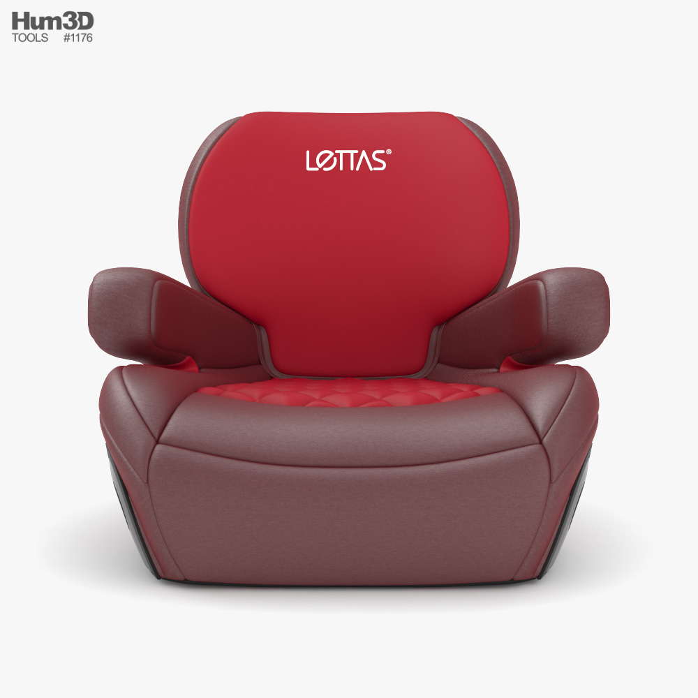 Lettas Child Booster Seat 3D model - Download Vehicle equipment on ...